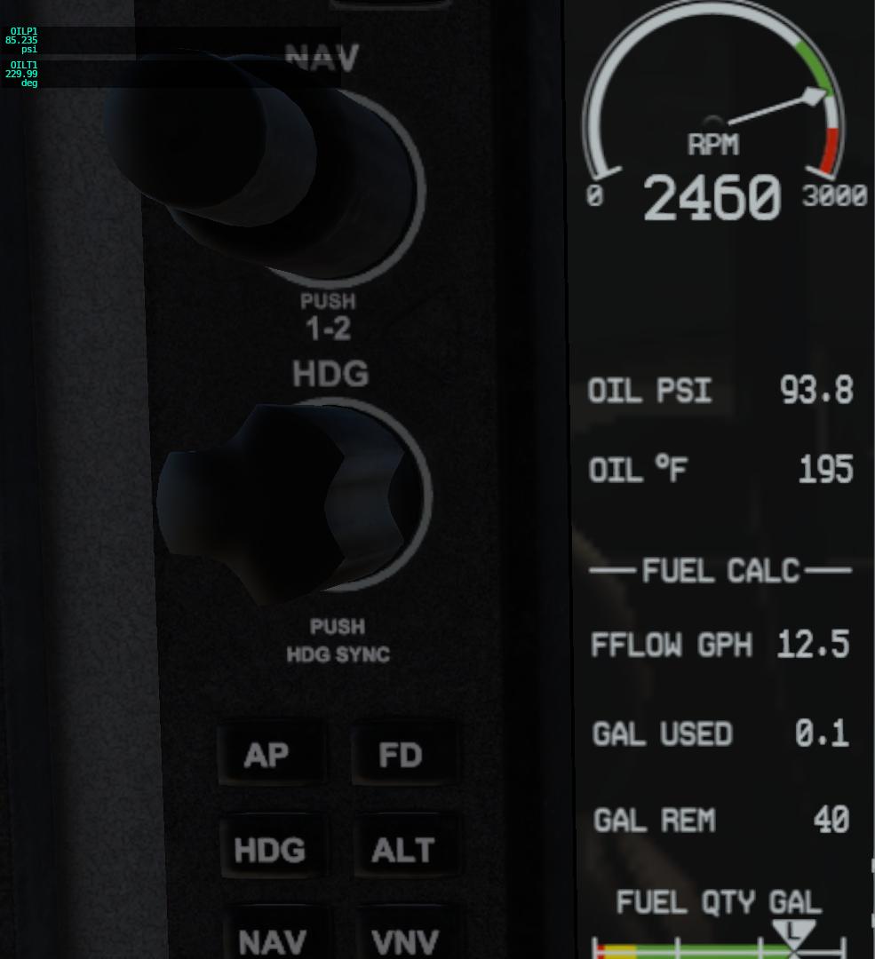 Oil temp and pressure discrepancy - C172 NG DIGITAL / ANALOG - X-Plane ...