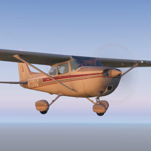 Laminar Research default Cessna 172 Retro color scheme. - Aircraft ...