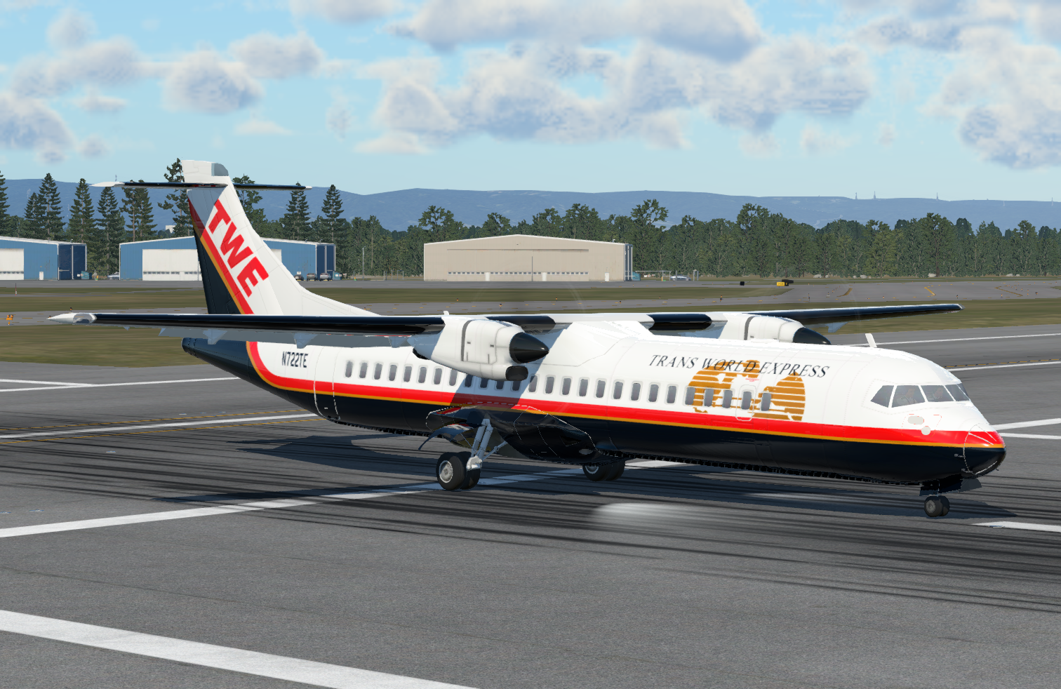 Trans World Express TWE 1996-2001 Globe livery ATR72-200 (for Henflix's ...