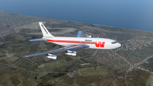 Western AIrlines Boeing 720B livery - Aircraft Skins - Liveries - X ...