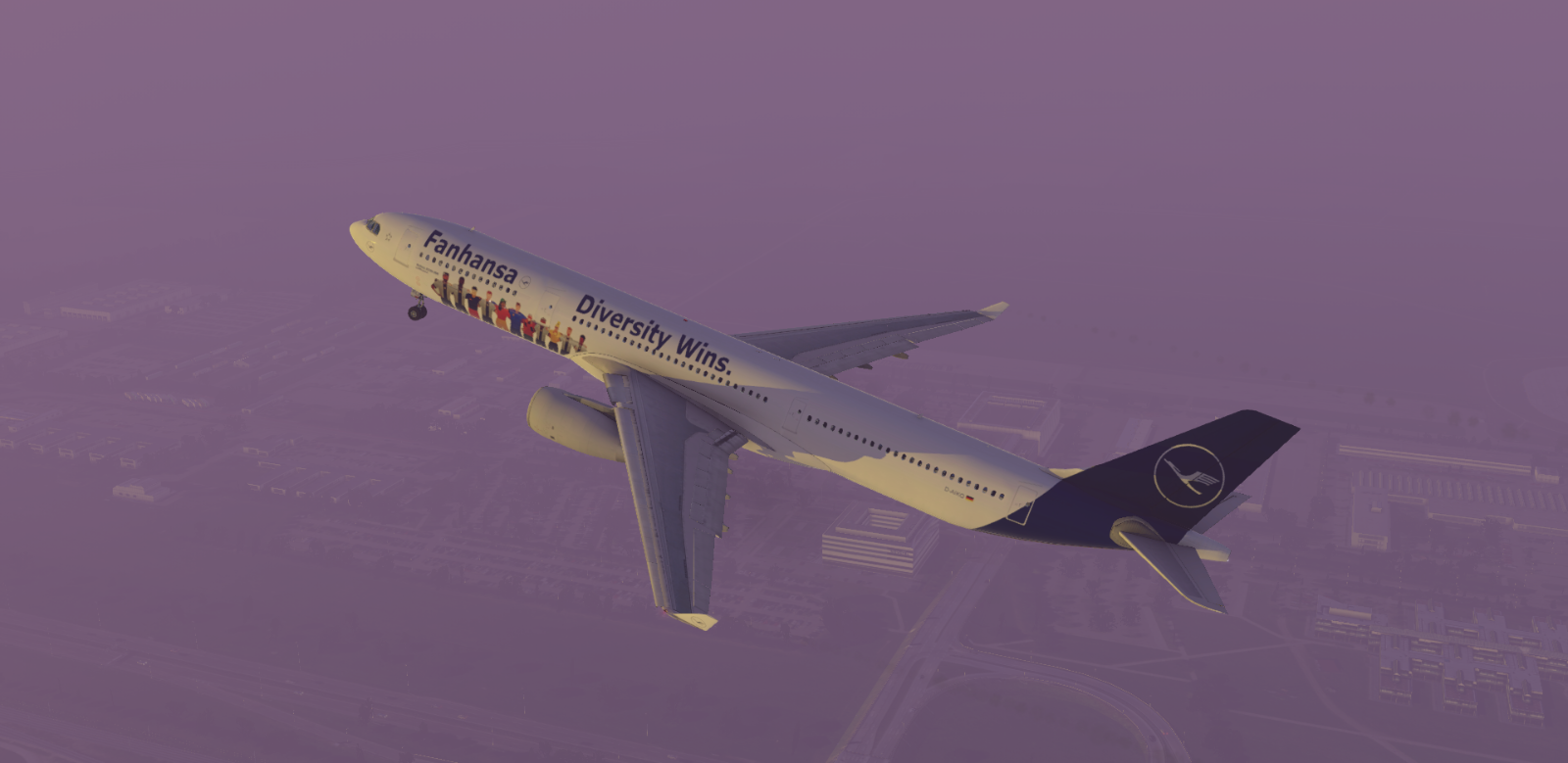 Fanhansa (Lufthansa) A330-343 RWDesign - Aircraft Skins - Liveries - X ...
