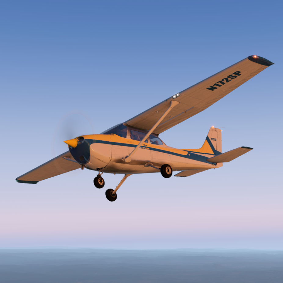 Laminar Research default Cessna 172 classic (polished) color scheme ...