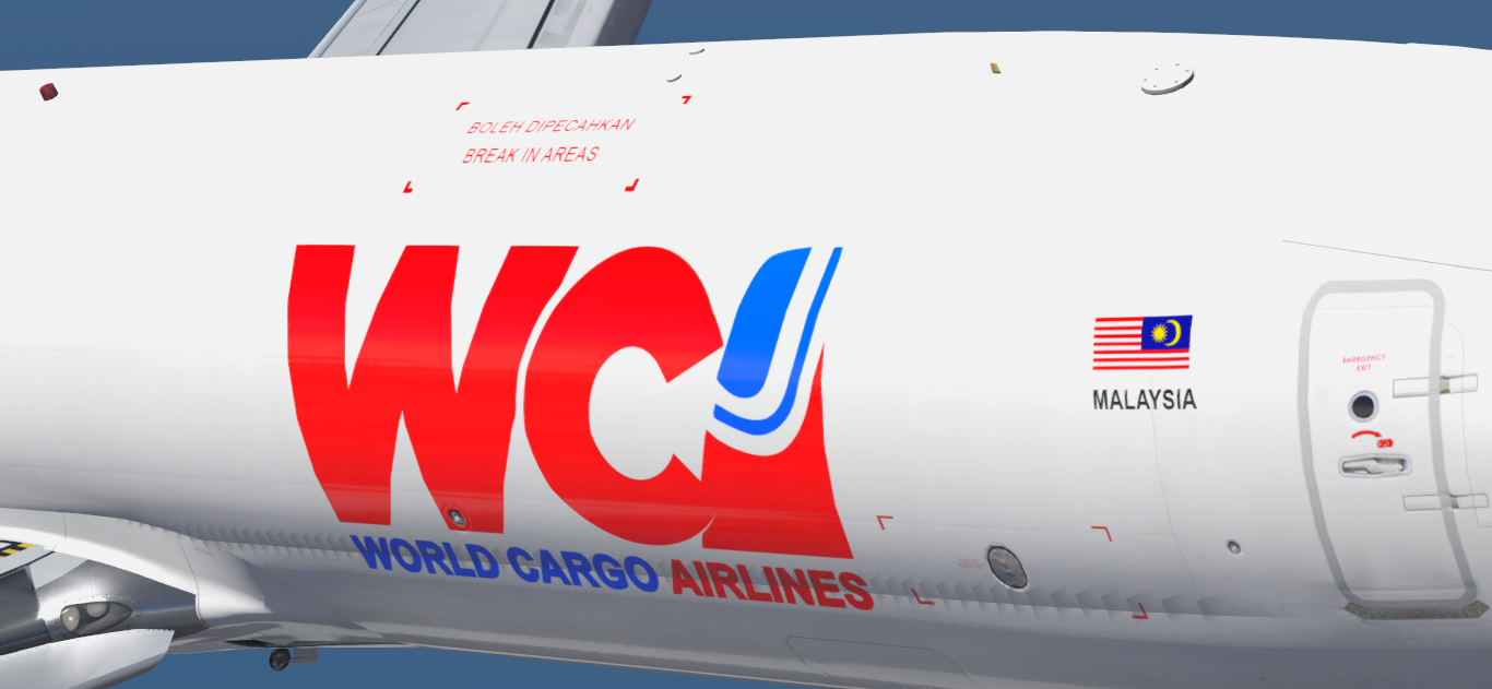 World Cargo Airlines Boeing 737-800BCF for Zibo B737-800X - Zibo 737 ...