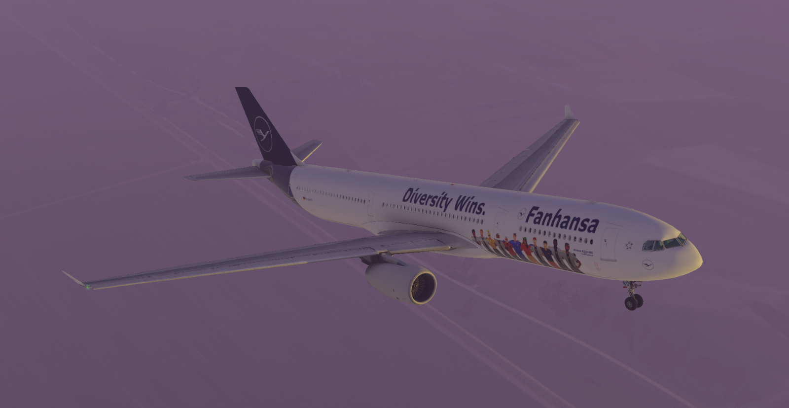 Fanhansa (Lufthansa) A330-343 RWDesign - Aircraft Skins - Liveries - X ...