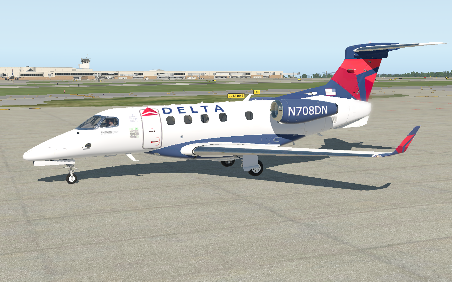Delta Livery For Embraer Phenom 300 N708DN - Aircraft Skins - Liveries ...