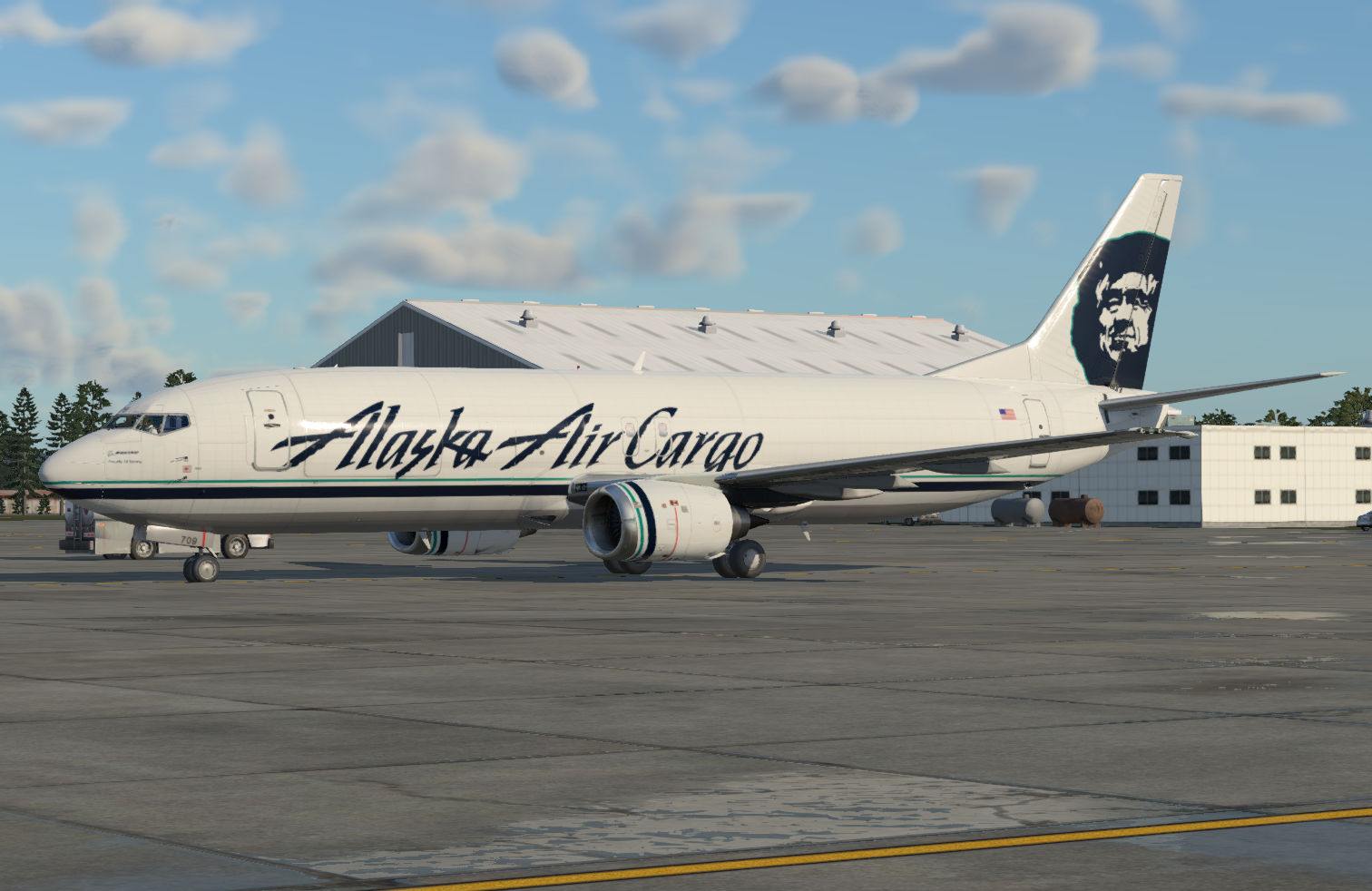 Alaska Airlines / Alaska Air Cargo Boeing 737-400 (IXEG 733 RG Mod ...
