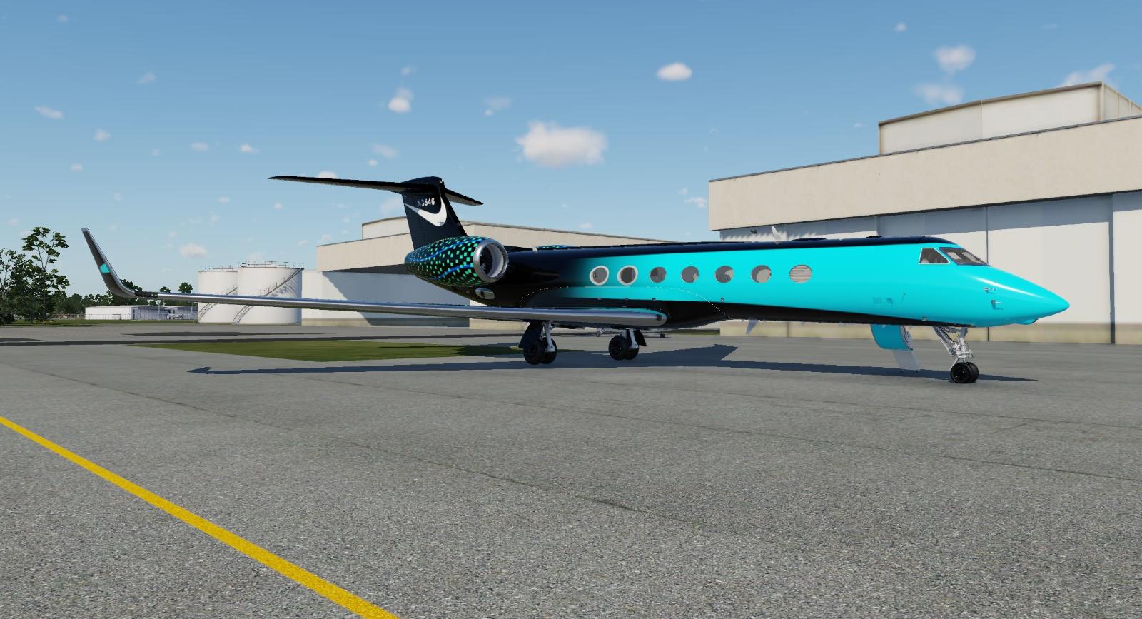 N3546 - Nike GLF550 (AKD Studios) - Aircraft Skins - Liveries - X-Plane ...