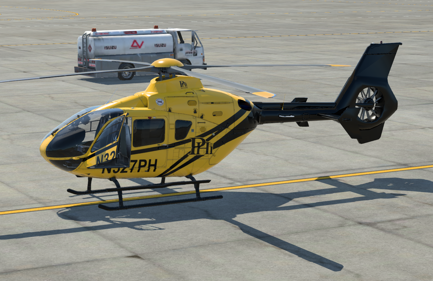 PHi Petroleum Helicopters International EC135 transportation helicopter ...