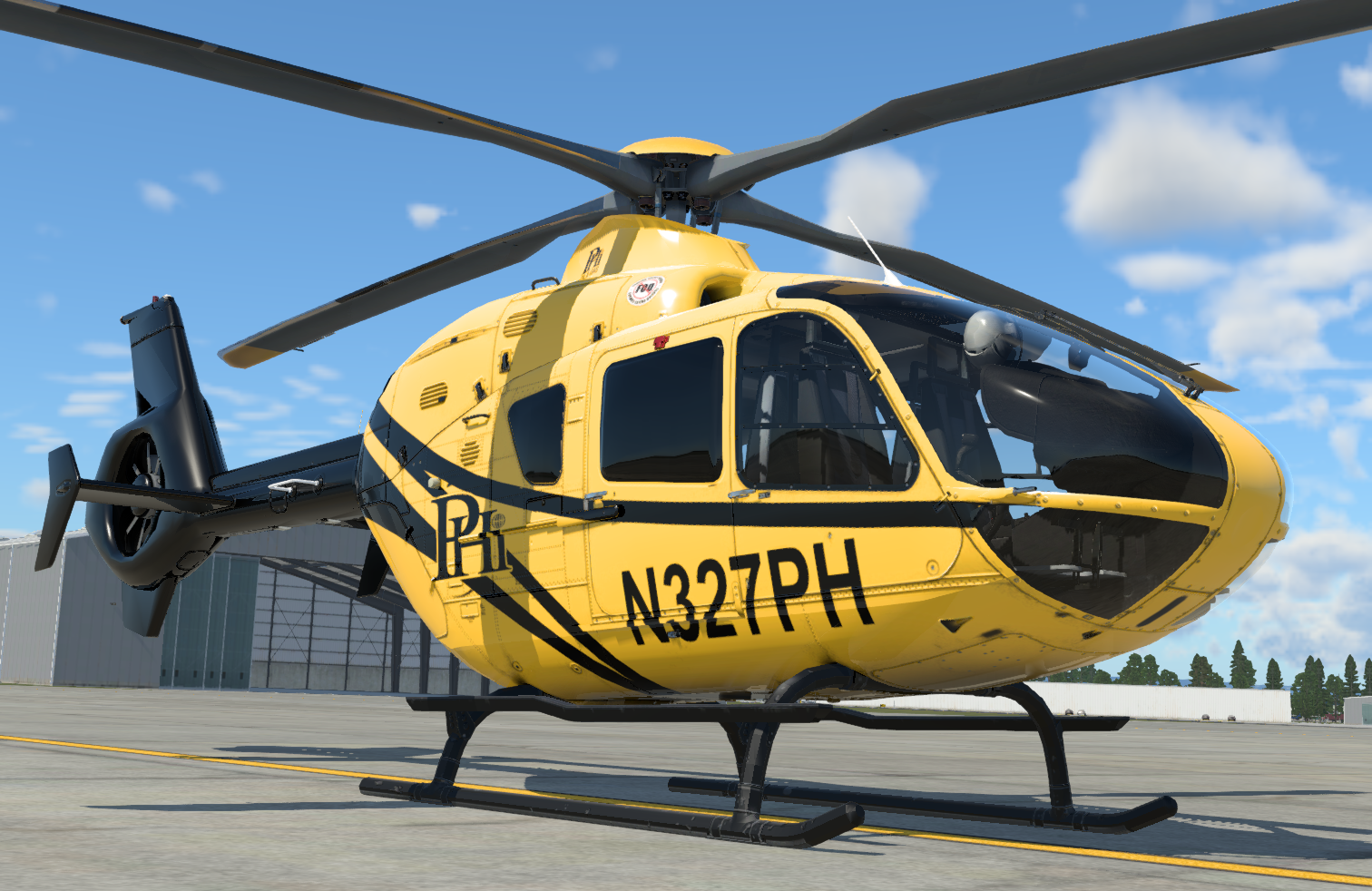 PHi Petroleum Helicopters International EC135 transportation helicopter ...