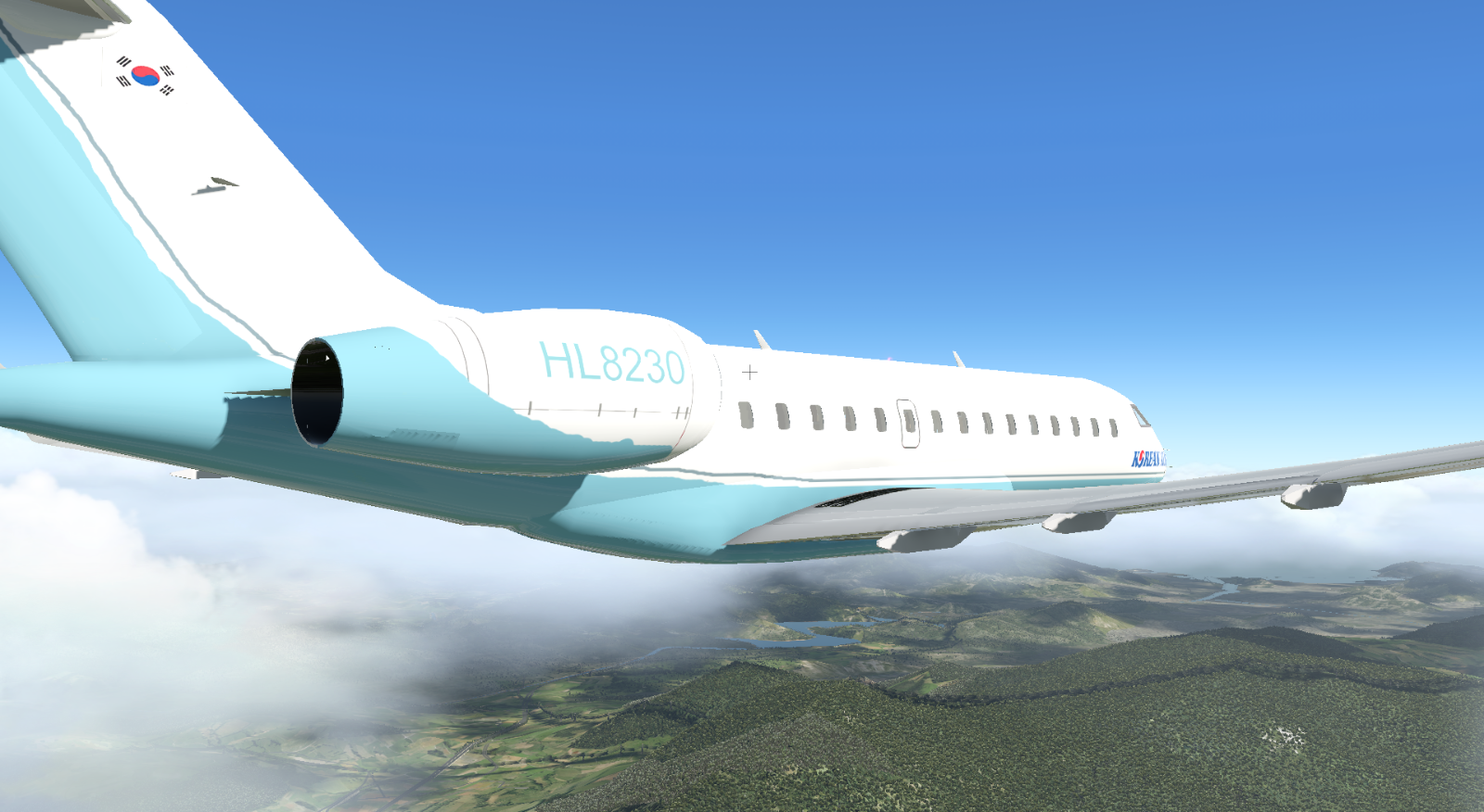KOREAN AIR PRIVATE JET HL8230 FOR GLOBAL EXPRESS XRS - Aircraft Skins ...