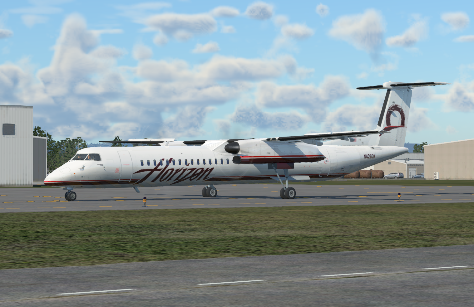 Horizon Air Bombardier Dash-8 Q400 N428QX (Freeware Q400) - Aircraft ...