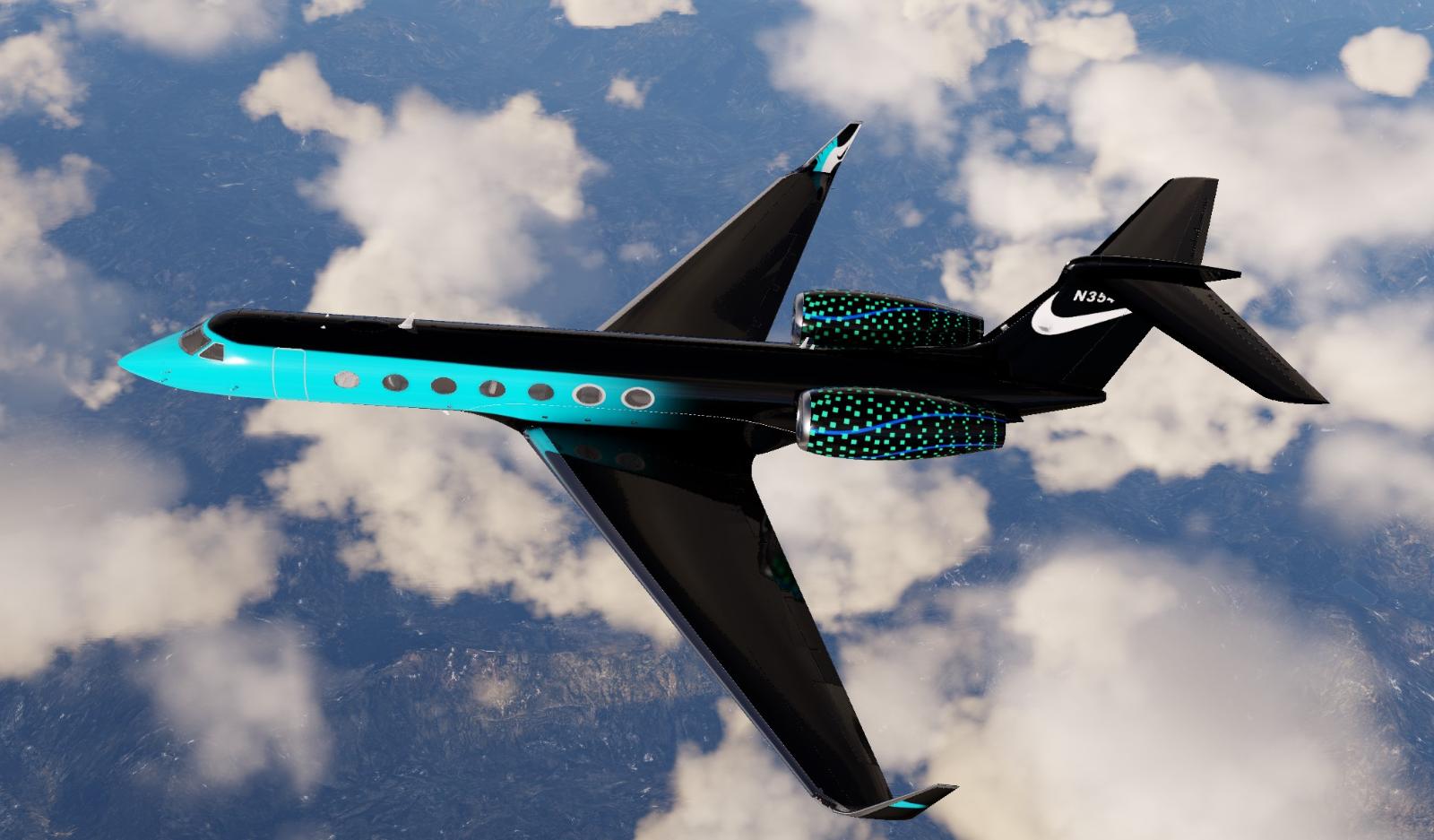 N3546 - Nike GLF550 (AKD Studios) - Aircraft Skins - Liveries - X-Plane ...