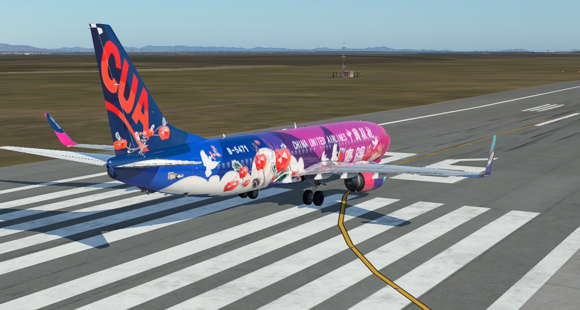 China United Airlines QingYang Apple Manor B-5471 [For B737-800] - Zibo ...