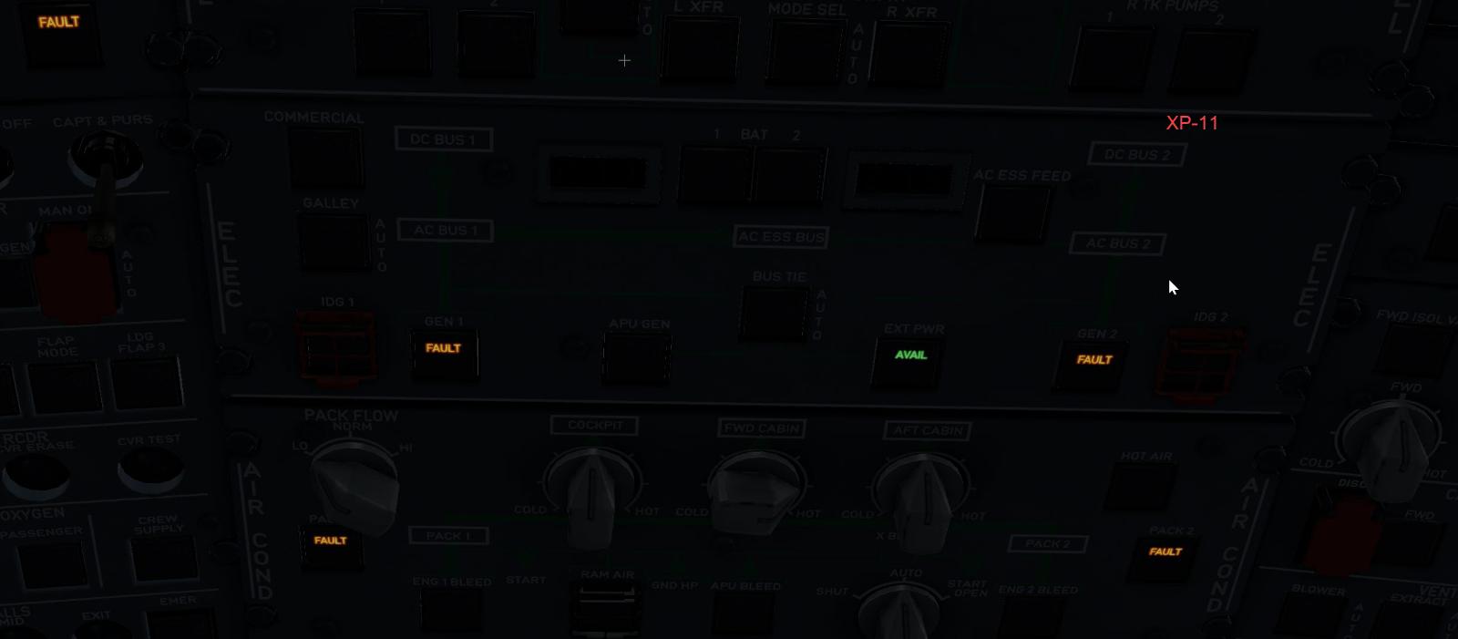 A321 overexposed instrument lights with X-Plane 12 Alpha - Airbus A321 ...
