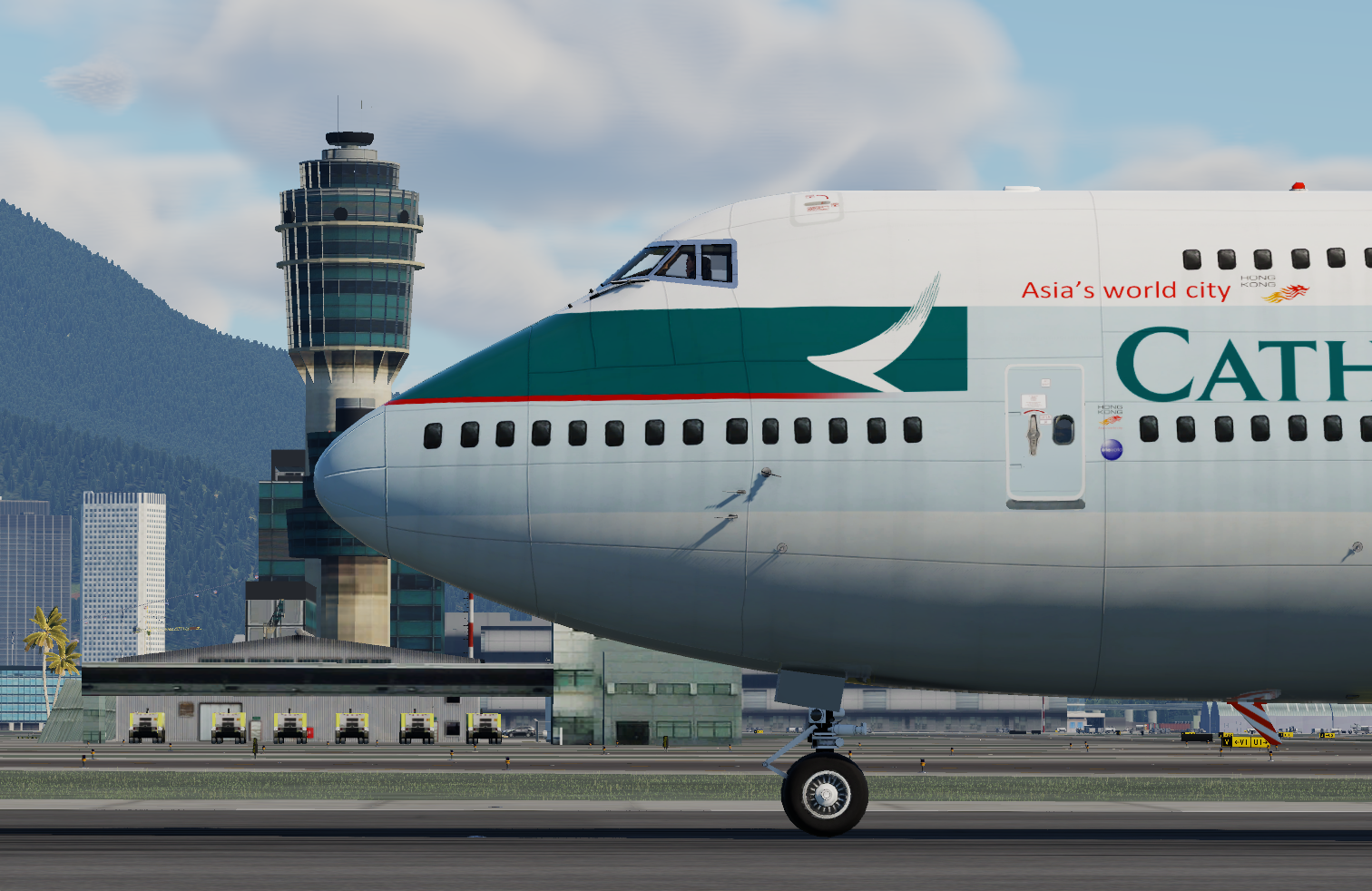 Cathay Pacific Boeing 747-400 (PW Engine) B-HKF - Aircraft Skins ...