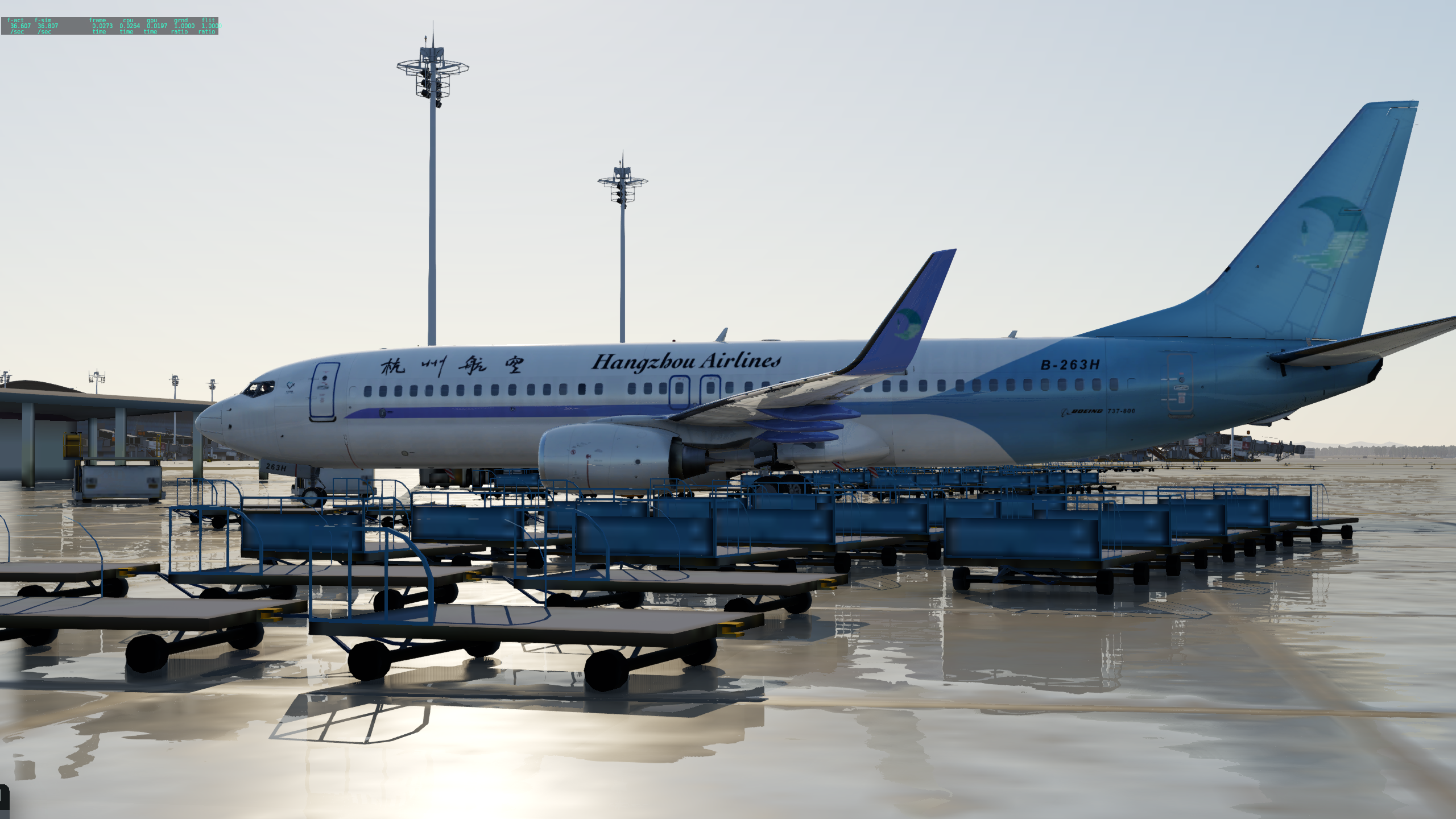 Virtual Hangzhou Airlines B737-800 Original Livery Pack - Zibo 737 - X ...