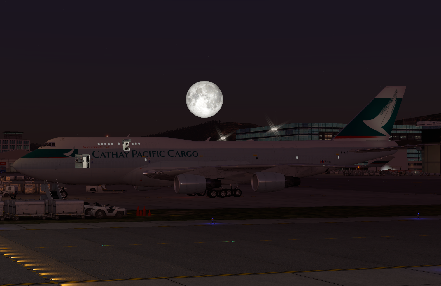 Cathay Pacific Cargo Boeing 747-400 BCF B-KAG (mSpark 744) - Aircraft ...