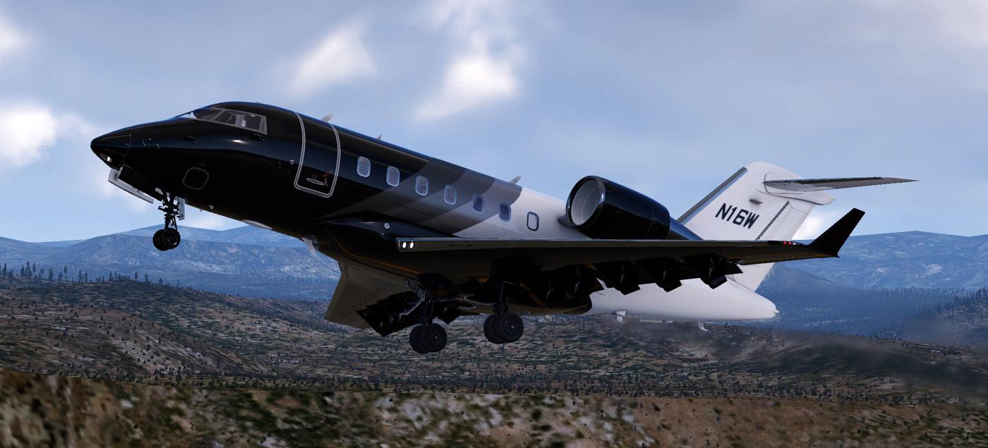 N16W - Hot Start Challenger 650 - Aircraft Skins - Liveries - X-Plane ...