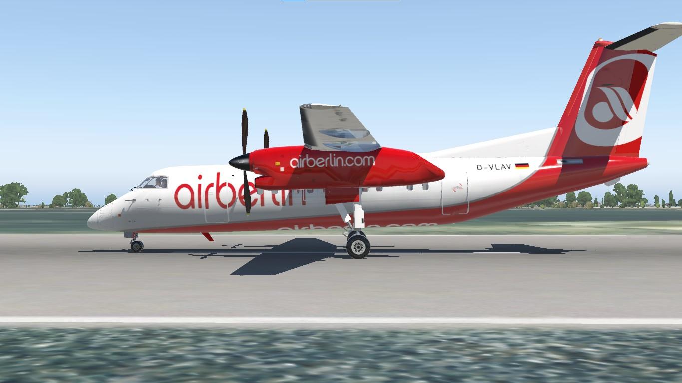 [Rivière / Manky1] Dash 8 Q-100 Air Berlin fictional D-VLAV livery ...