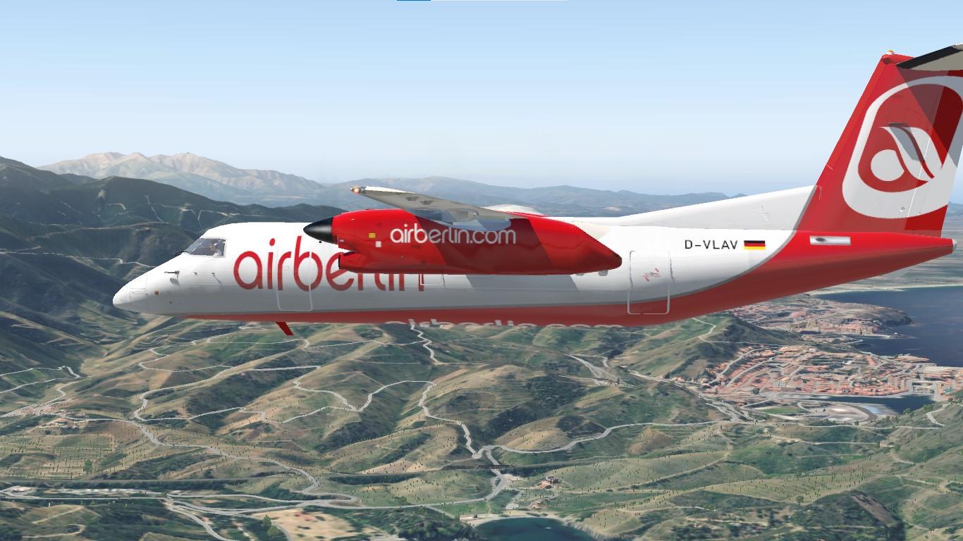 [Rivière / Manky1] Dash 8 Q-100 Air Berlin fictional D-VLAV livery ...