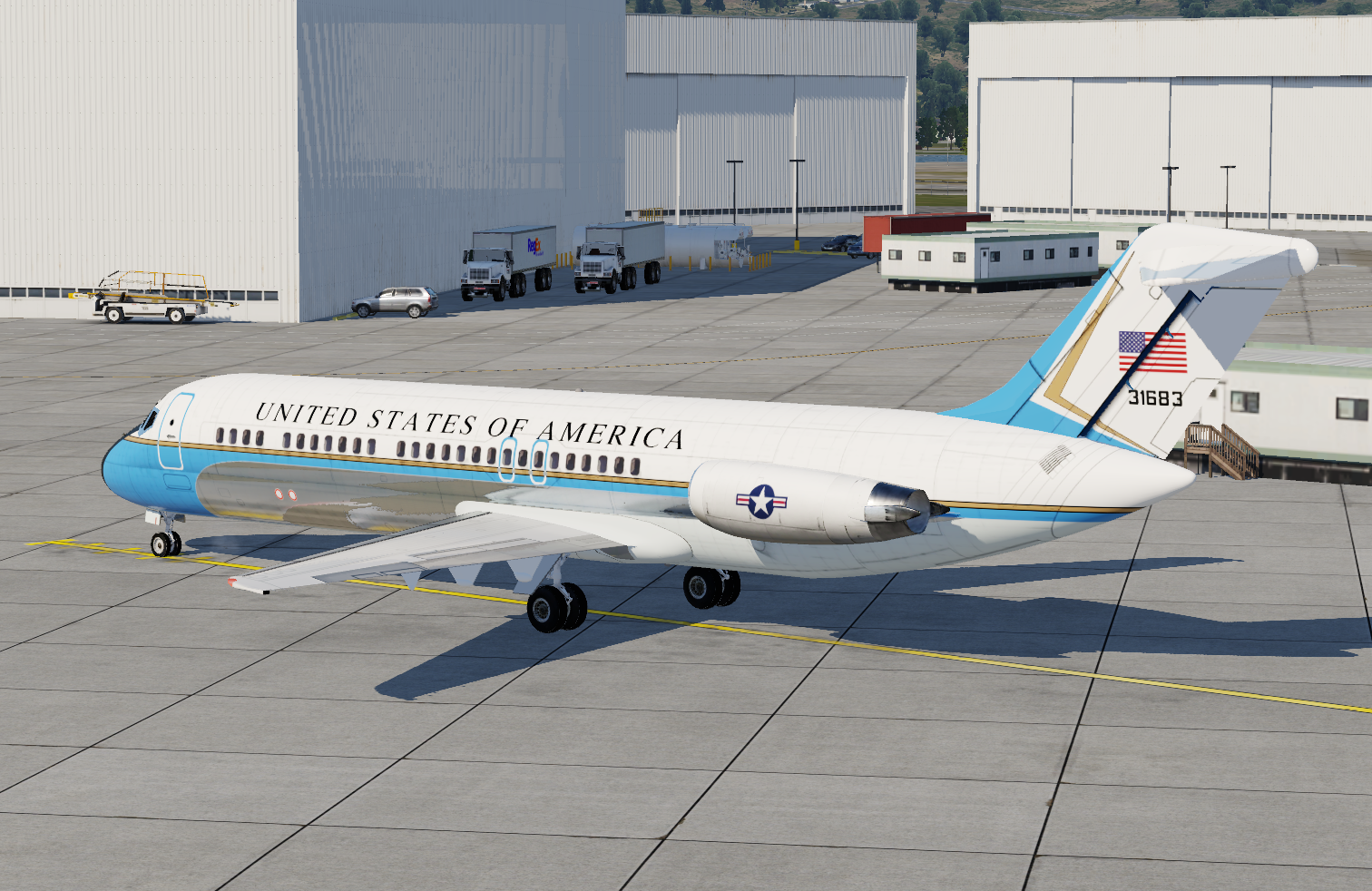 USAF McDonnell Douglas VC-9 73-1683 (For Douglas DC-9-32) - Aircraft ...
