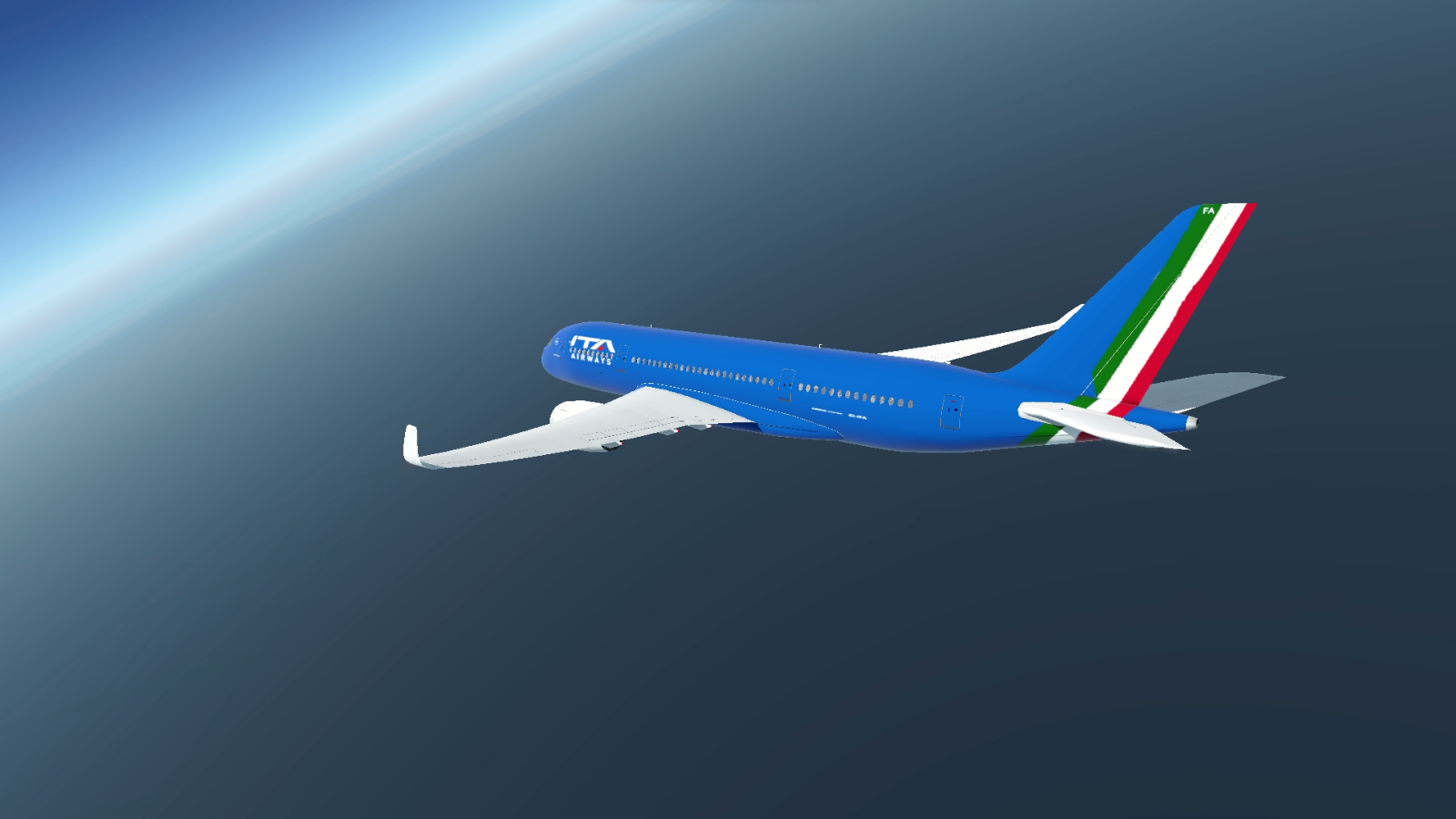 ITA Airways EI-IFA A350-800 (fictional) - Aircraft Skins - Liveries - X ...