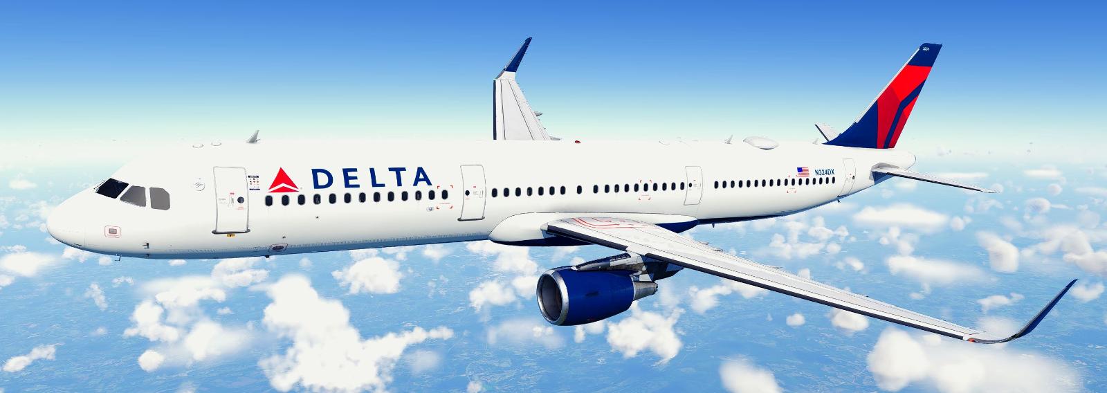 Delta Air Lines (Upward & Onward) Livery for Toliss A321 (CEO) - N324DX ...