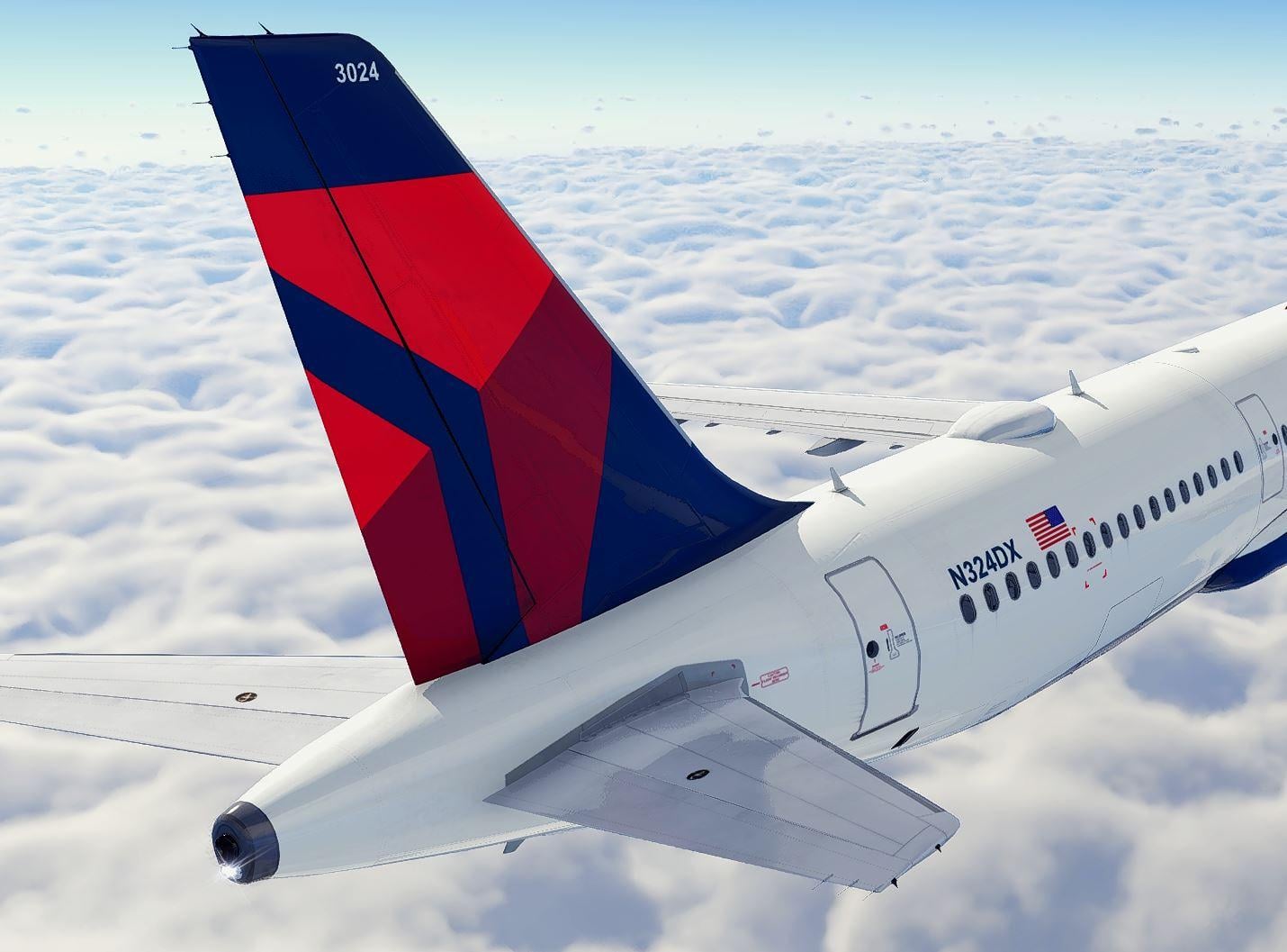 Delta Air Lines (Upward & Onward) Livery for Toliss A321 (CEO) - N324DX ...