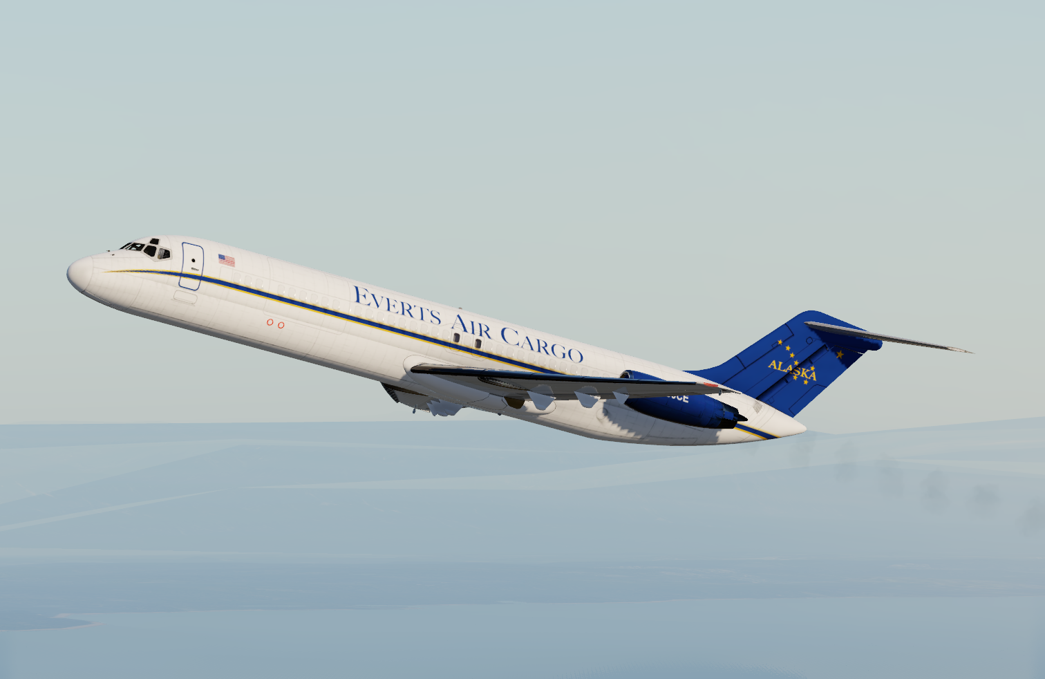 Everts Air Cargo Douglas DC-9-32 N930CE - Aircraft Skins - Liveries - X ...