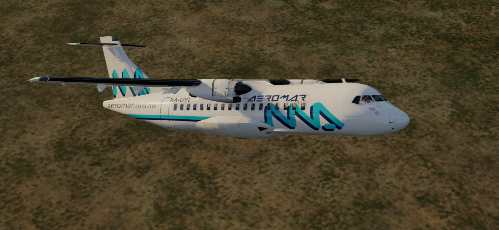 Aeromar Livery! XA-UYL (ATR 42-500 By Riviere) - Aircraft Skins ...