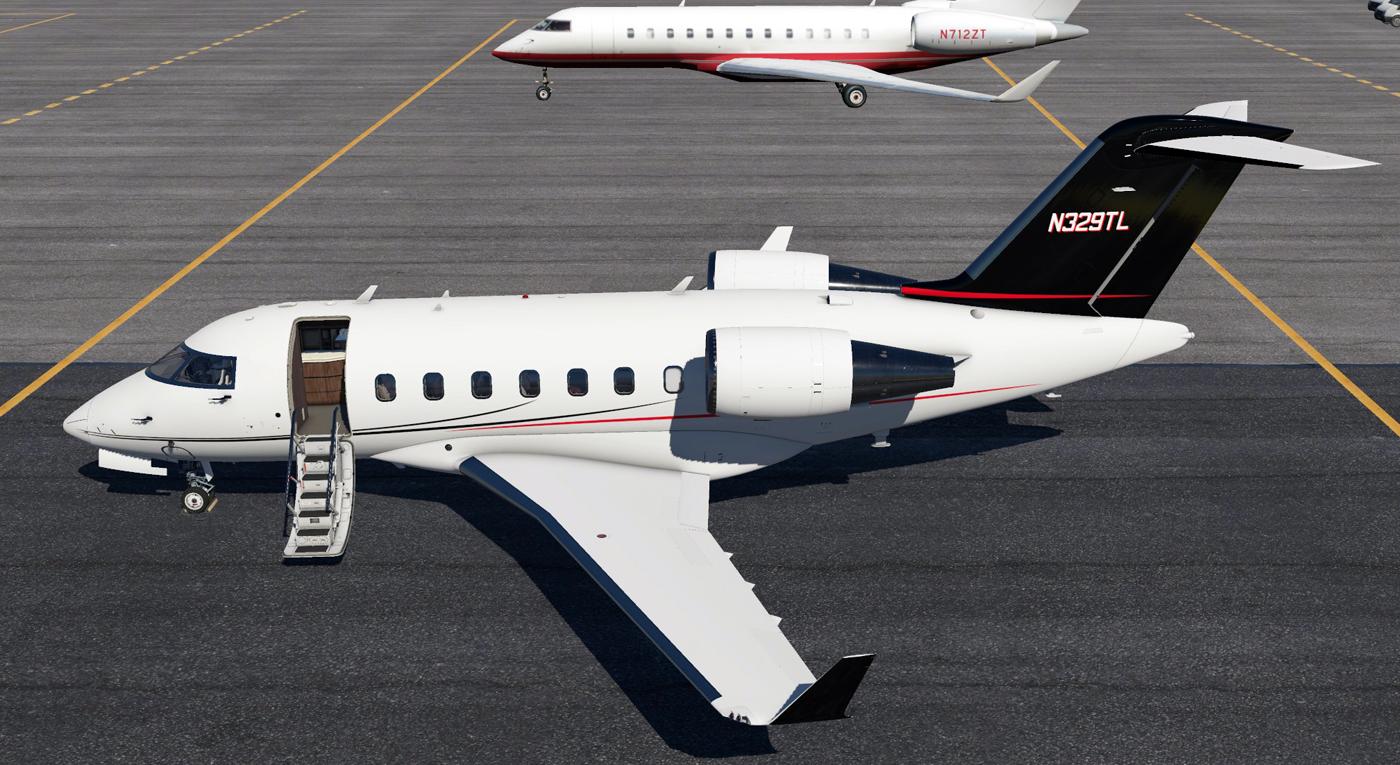 N329TL - Hot Start Challenger 650 - Aircraft Skins - Liveries - X-Plane ...