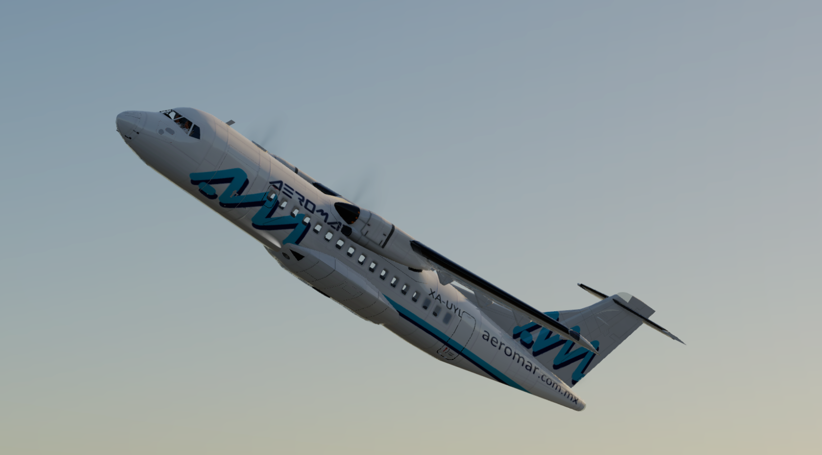 Aeromar Livery! XA-UYL (ATR 42-500 By Riviere) - Aircraft Skins ...