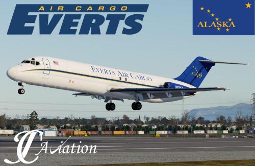 Everts Air Cargo Douglas DC-9-32 N930CE - Aircraft Skins - Liveries - X ...
