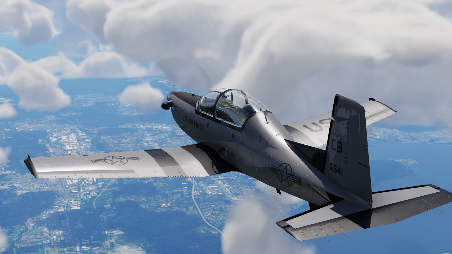 Columbus AFB "2.0" livery for AOA Simulations payware T-6A Texan II - T ...