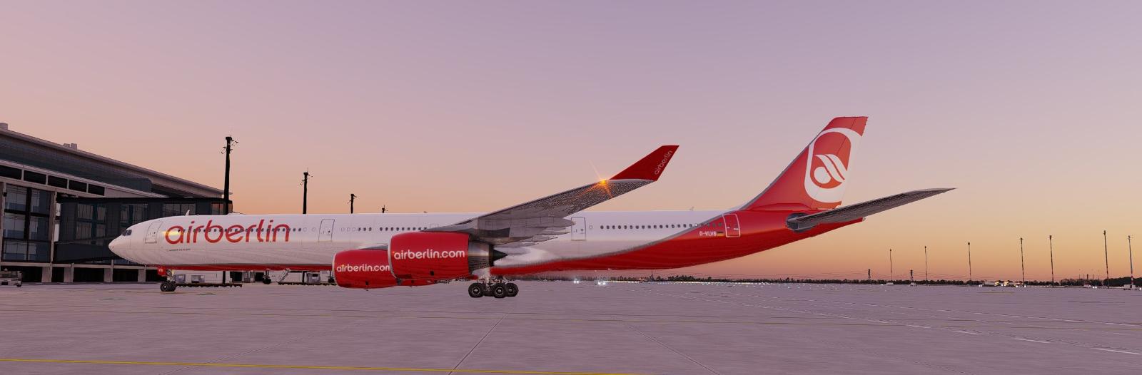 Air Berlin (fictional) D-VLVB livery | A340-600 [ToLiss] - Toliss A340 ...