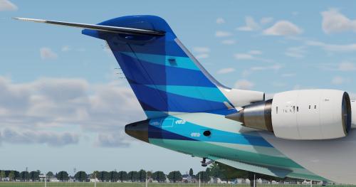 Garuda Indonesia Livery Pack for DeltaWing Simulations CRJ-1000 XP12 ...