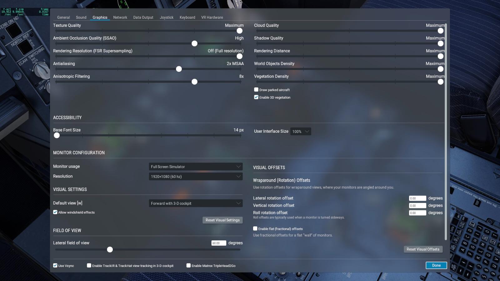 Cockpit and aircraft textures are blurry - X-Plane 12 Technical Support ...