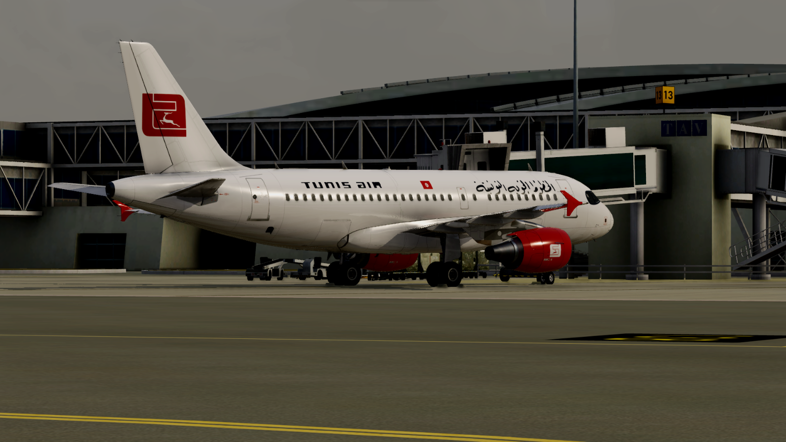 Toliss Airbus A319 - Retro Tunisair [Fictional] - Aircraft Skins ...