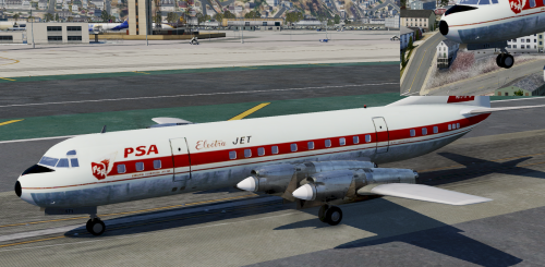 PSA Red Classic Livery for FlyingTak L-188 Ship 171 Series - Aircraft ...