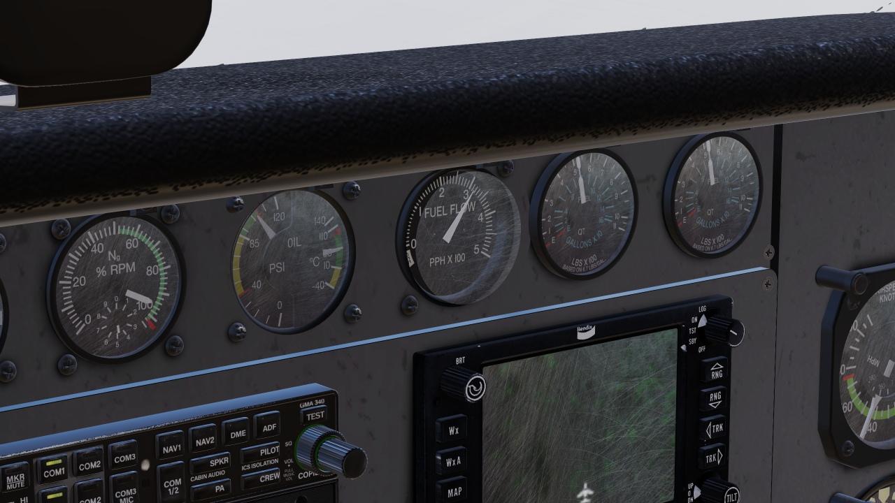 Glass on FF gage misaligned to instrument - Thranda Cessna 208 Caravan ...