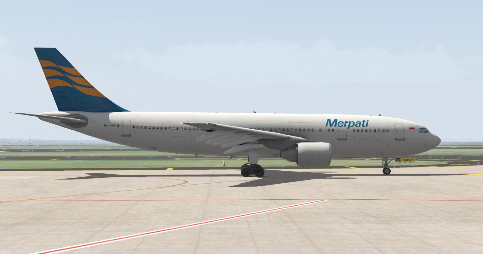 Merpati Nusantara Airlines PK-MAY for iniSimulations A300-600R(F) v2 ...