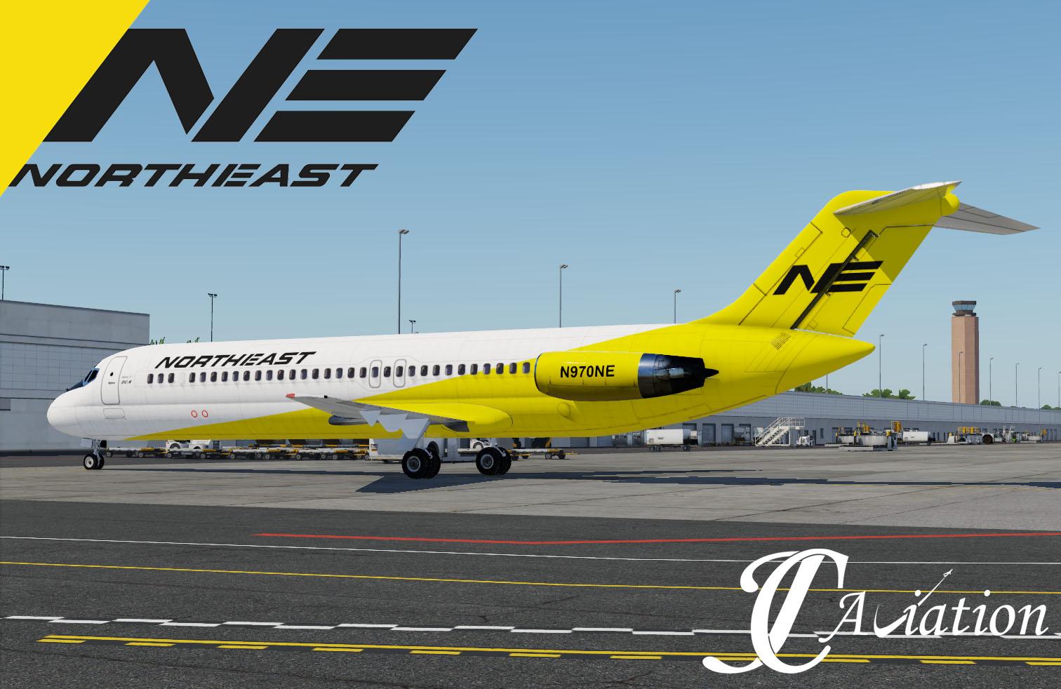 Northeast Airlines Douglas DC-9-32 N970NE - Aircraft Skins - Liveries ...