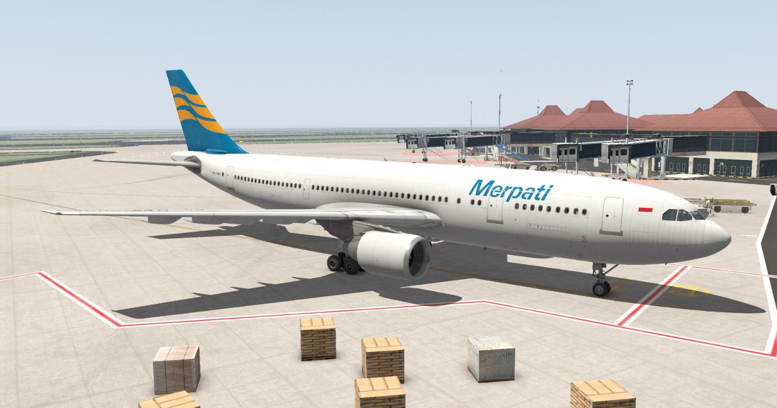 Merpati Nusantara Airlines PK-MAY for iniSimulations A300-600R(F) v2 ...