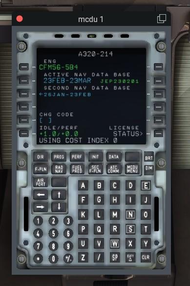 Data from Navigraph in the FMC from Flightfactor A320 Ultimate for X ...