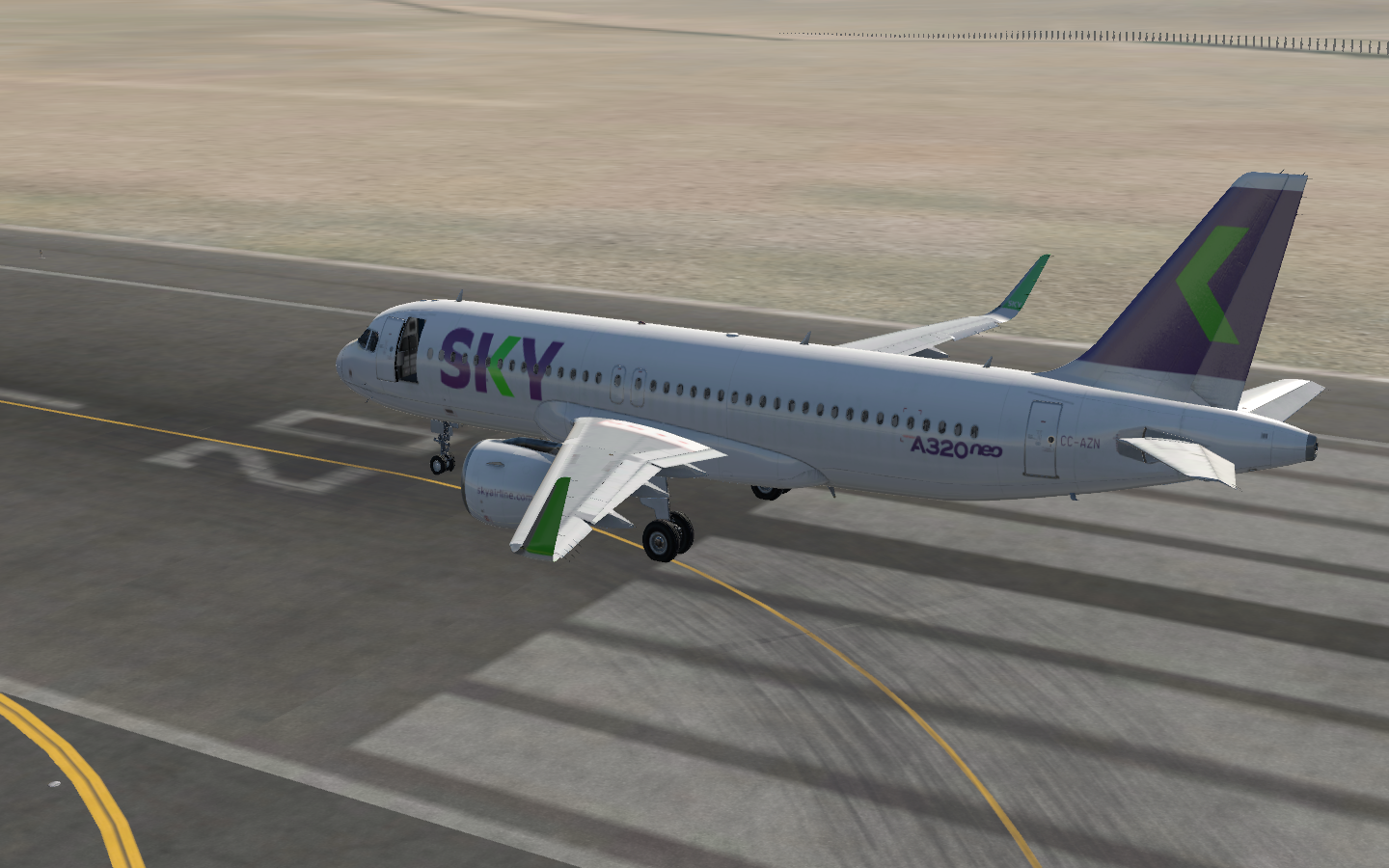 [ToLiss A20N] SKY AIRLINES Chile / CC-AZN | Glideslope Simulations ...