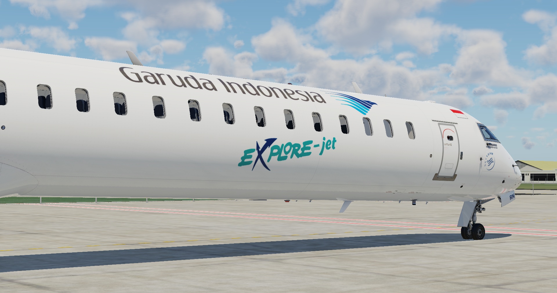 Garuda Indonesia Livery Pack for DeltaWing Simulations CRJ-1000 XP12 ...