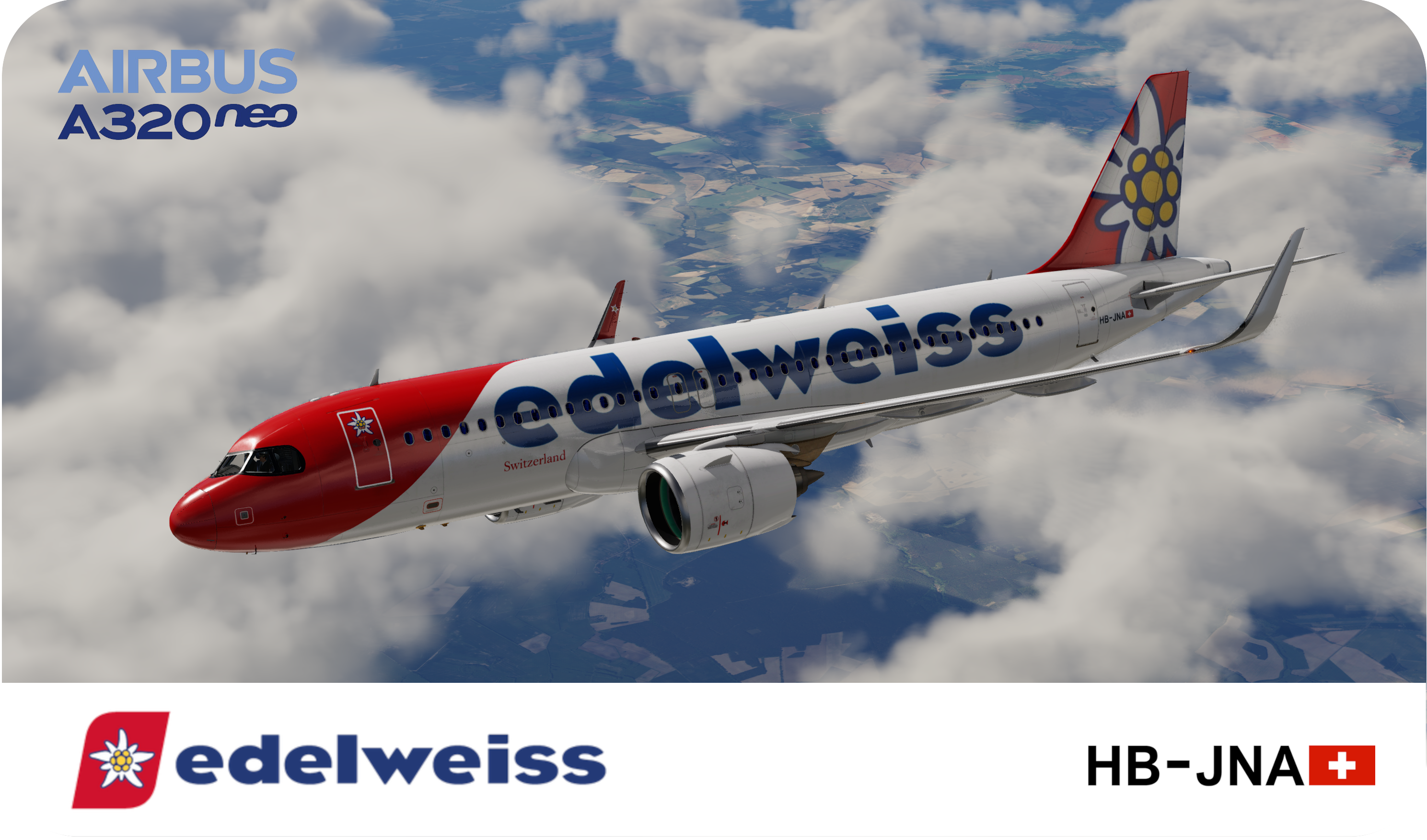 ToLiSS *** Edelweiss A320neo [HB-JNA] fictional *** - Toliss A320 - X ...