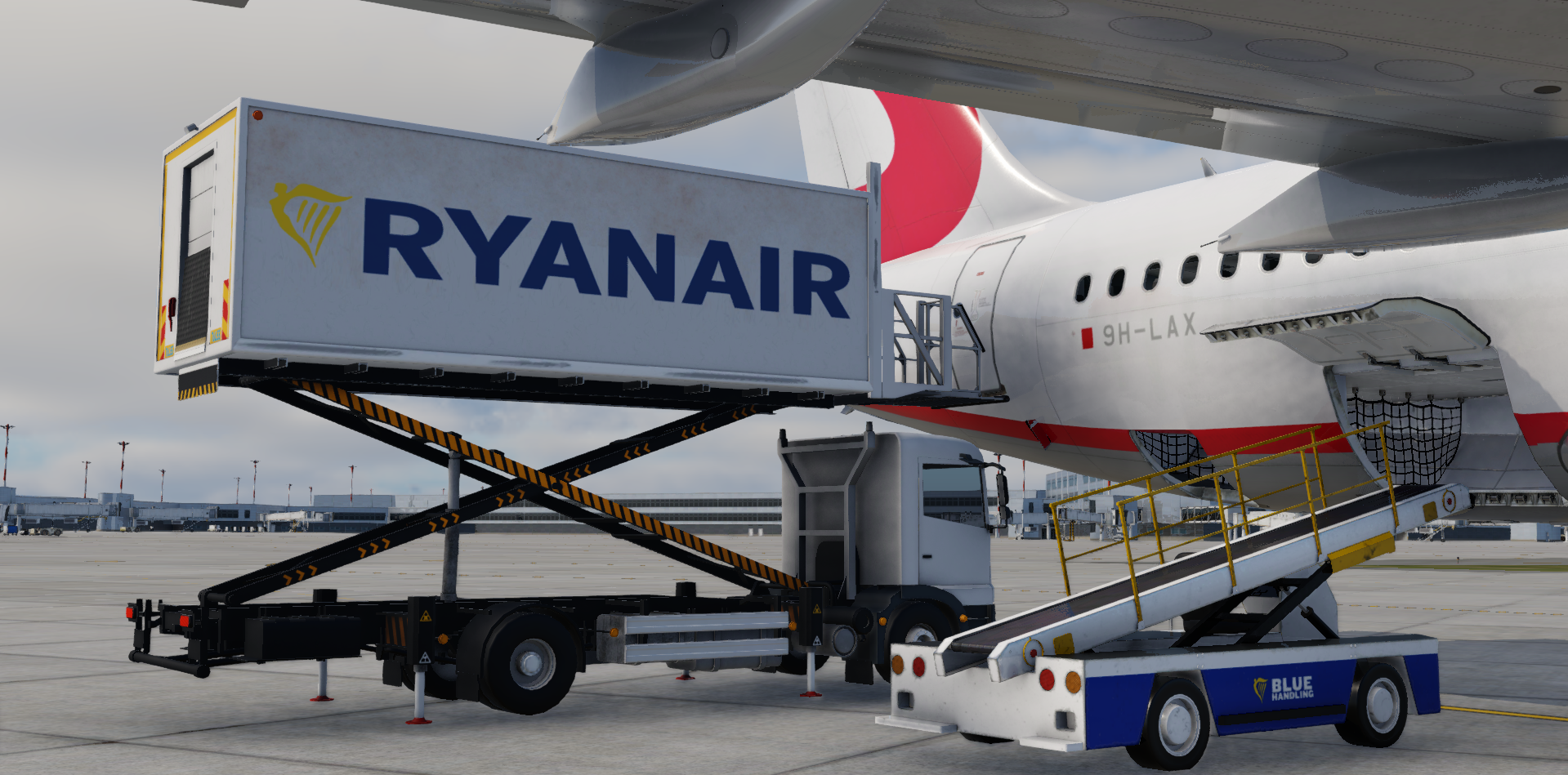 ToLiss Ground Handling Livery - Ryanair Blue Handling - Toliss A320 - X ...