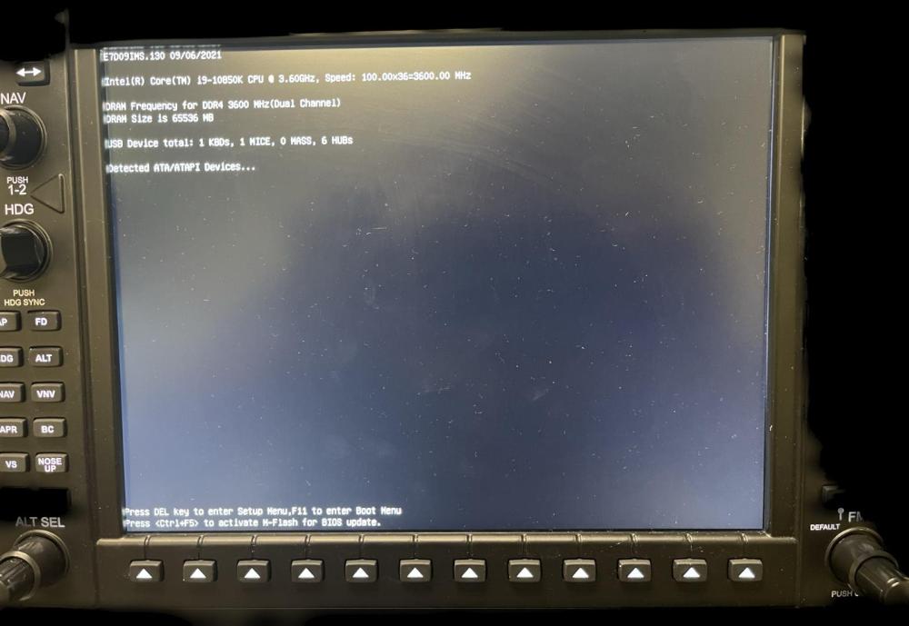 Garmin G1000 MFD not Working - Custom Desktop Set-up - Hardware - X ...