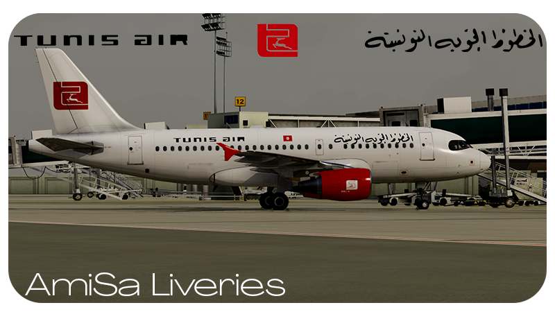 Toliss Airbus A319 - Retro Tunisair [Fictional] - Aircraft Skins ...